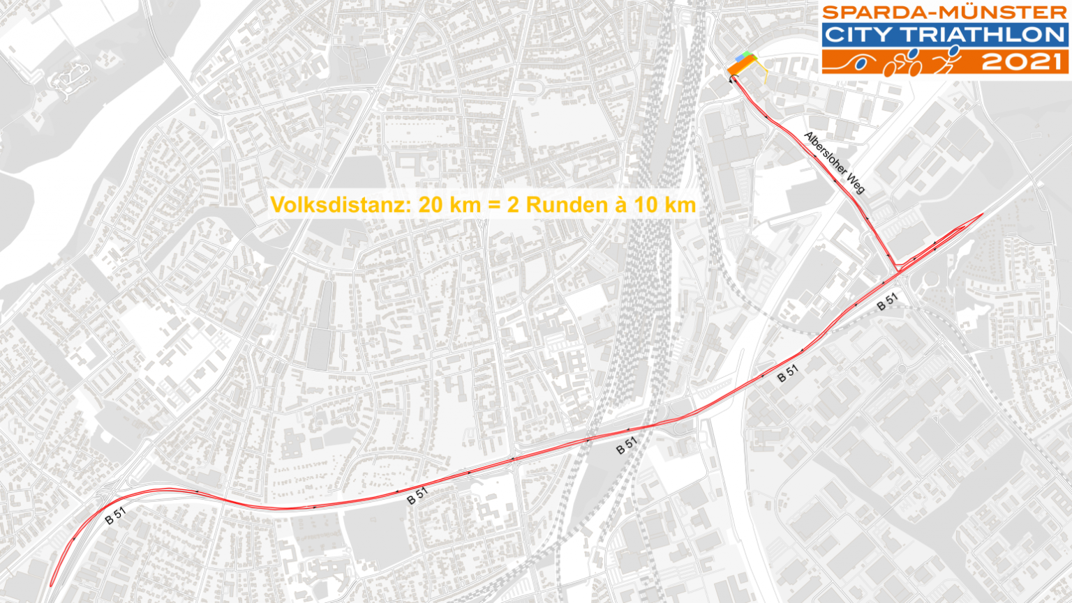Radstrecke 2021 › Münster Triathlon